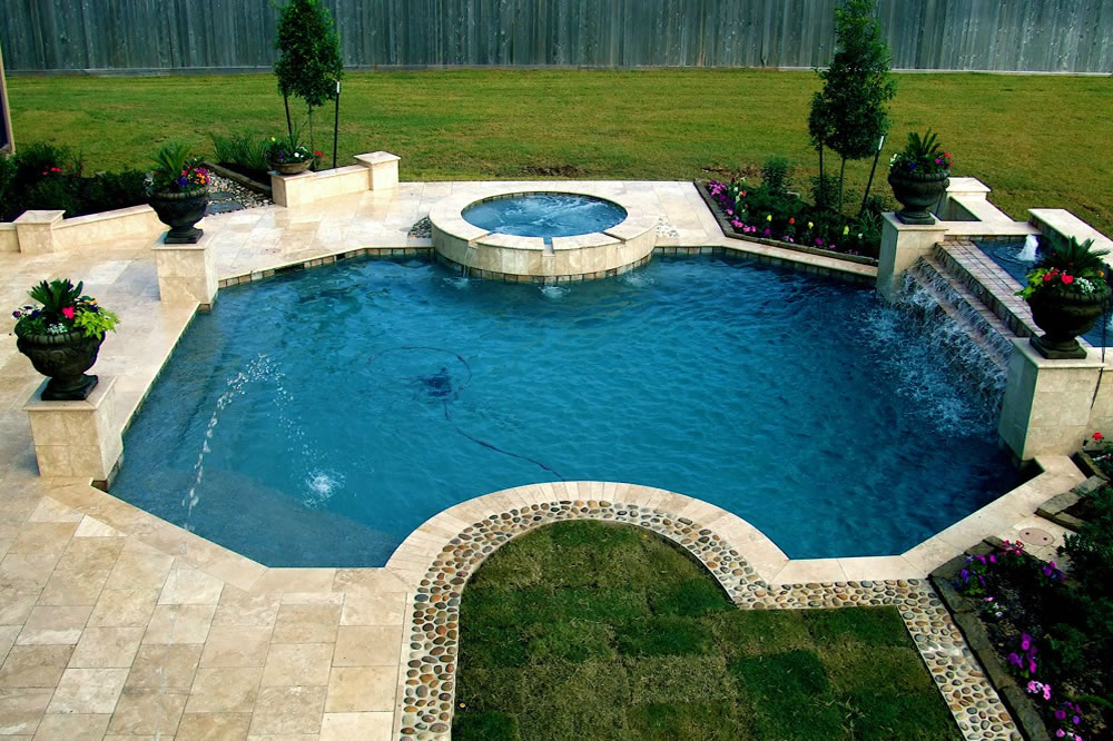 Signature project FORMAL FOUNTAIN by Custom Design Pools & Landscaping ...